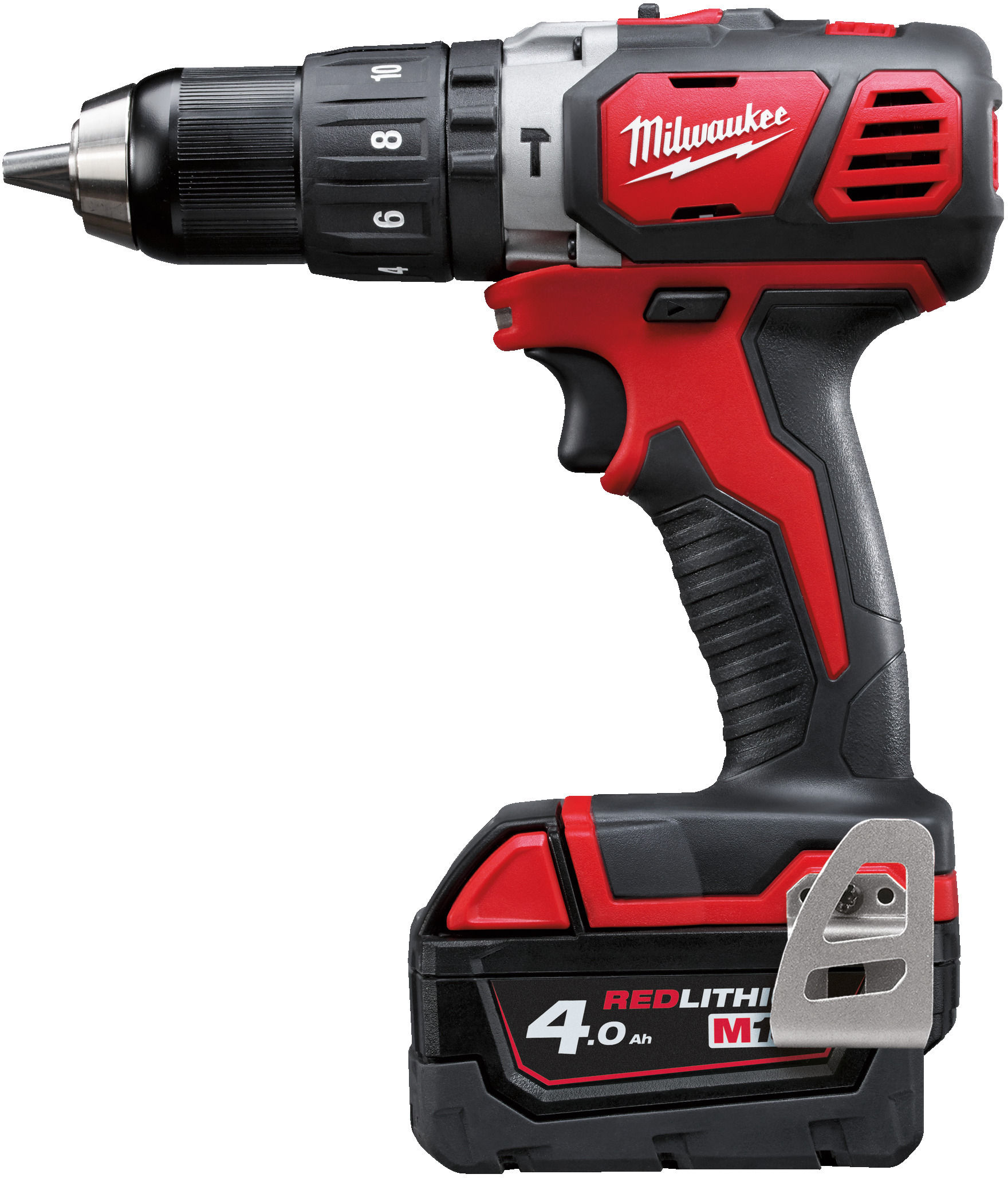 MILWAUKEE M18 BPD-403C compact cordless hammer drill in transport case ...