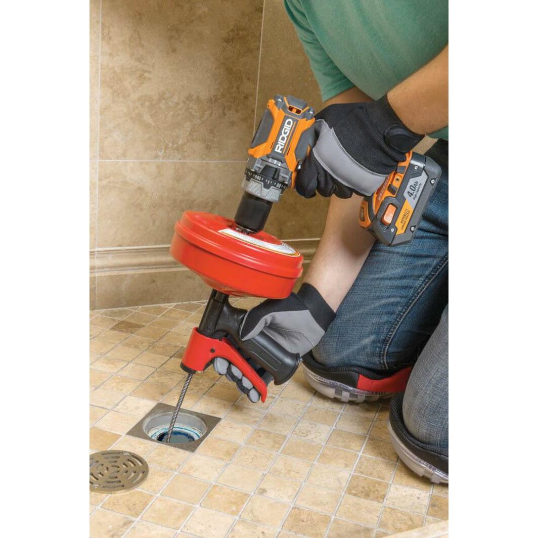 RIDGID POWER SPIN+ nettoyeur de drains avec AUTOFEED 7.6m - 57043 | Klium