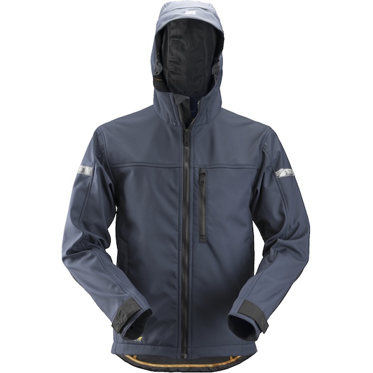 SNICKERS 1229 AllroundWork soft shell jacket with hood (navy ...
