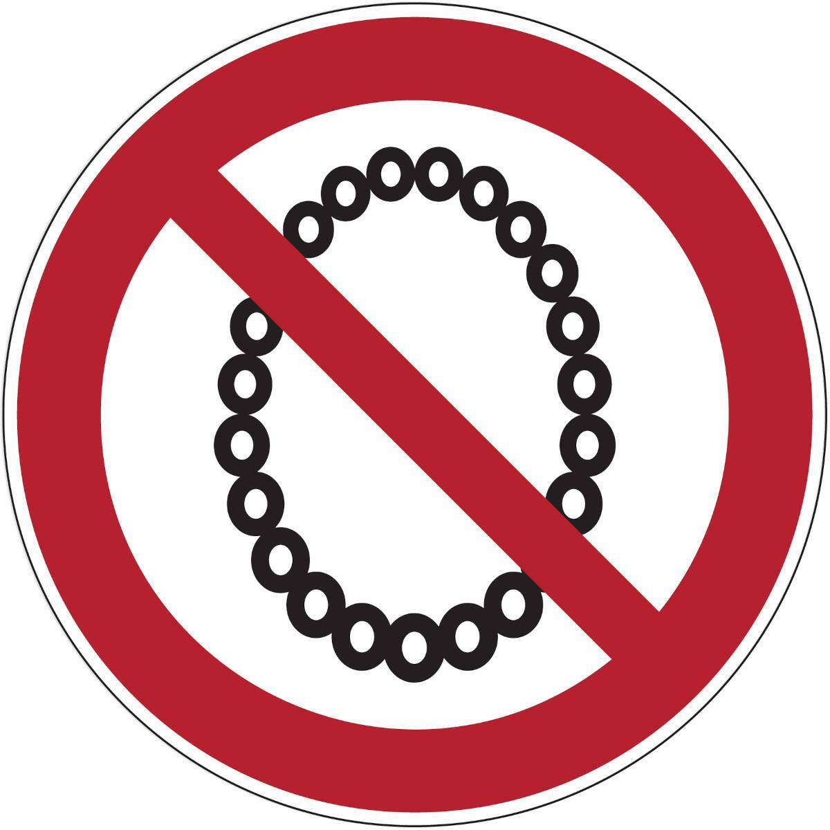 BRADY 223192 pictogramme d'interdiction - interdiction de porter des ...