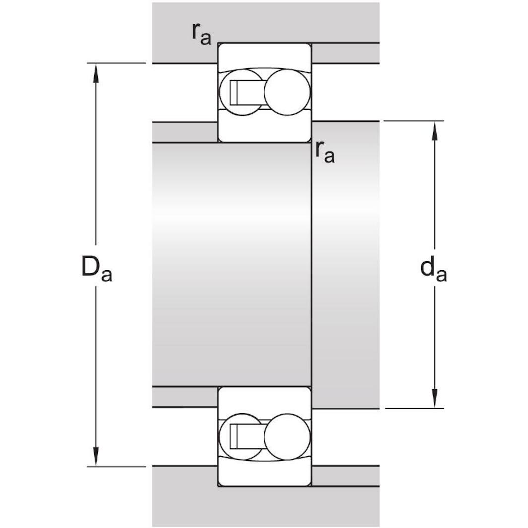 SKF 2217 double-row self-aligning ball bearing cylindrical 85x150x36 mm ...