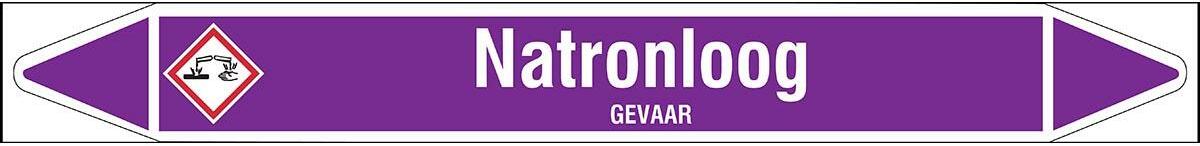 BRADY N003951 leidingmerker voor natronloog, met geperforeerde pijlen ...