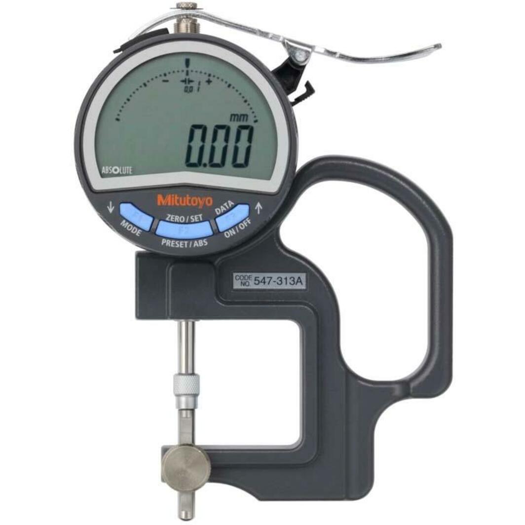 MITUTOYO 547-313A Digimatic thickness gauge for lens thickness in case, 0-10 mm, 0.01 mm | Klium