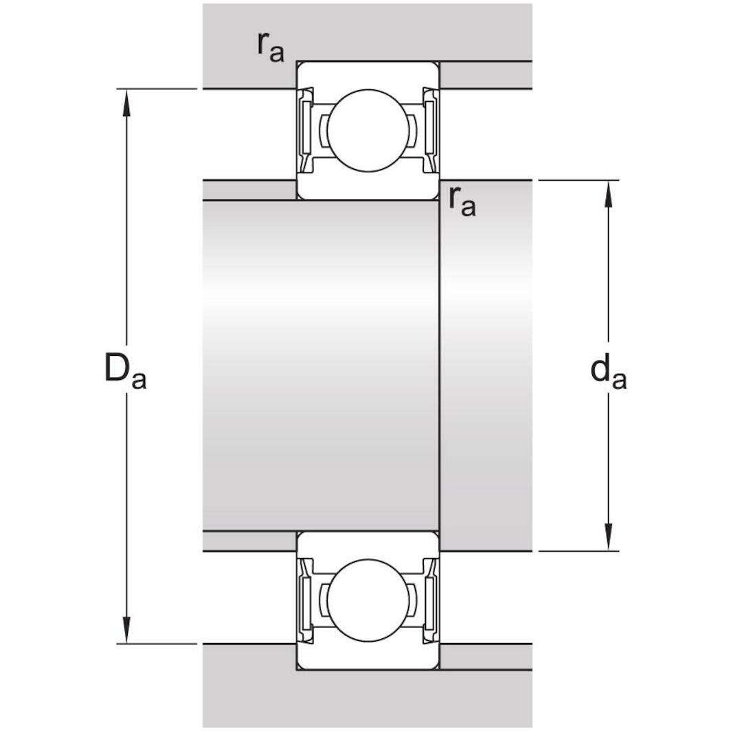 SKF 63004-2RS1 roulement à billes à une rangée cylindrique 20x42x16 mm ...
