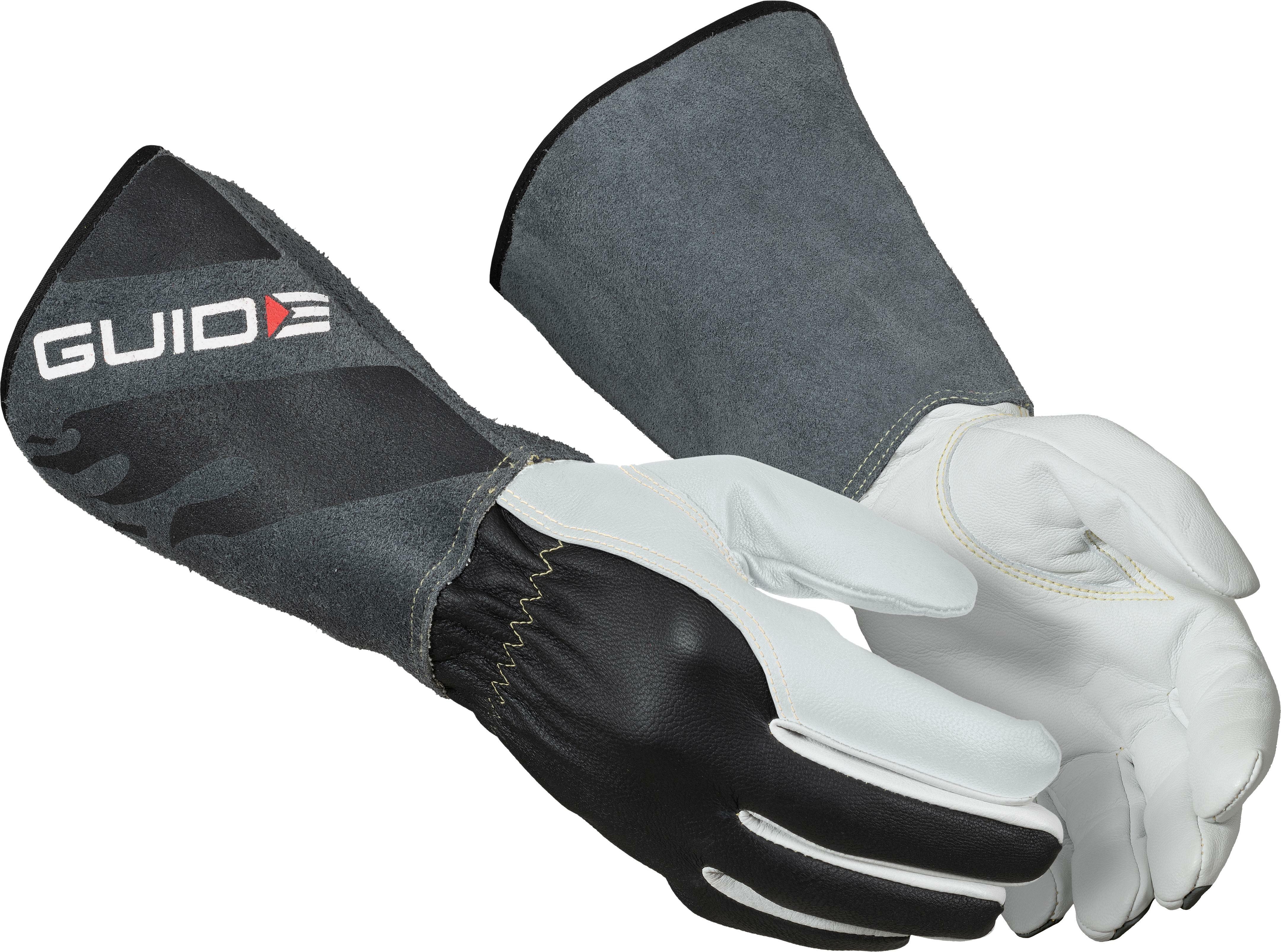 GUIDE 1230 welding gloves (white/grey) - 223590836 Glove size 10 | Klium