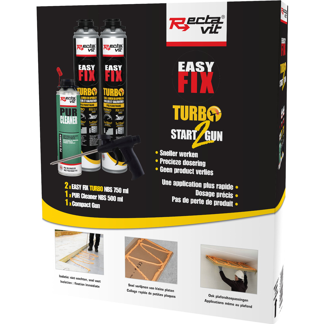 RECTAVIT Easy Fix Turbo Colle de construction polyuréthane à un ...
