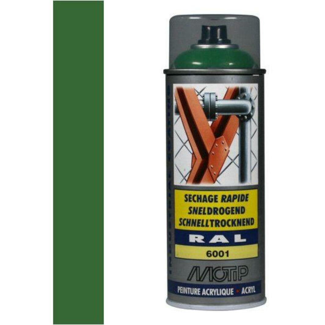 MOTIP 07119 sneldrogende spuitlak RAL 6001 smaragdgroen 400 ml | Klium