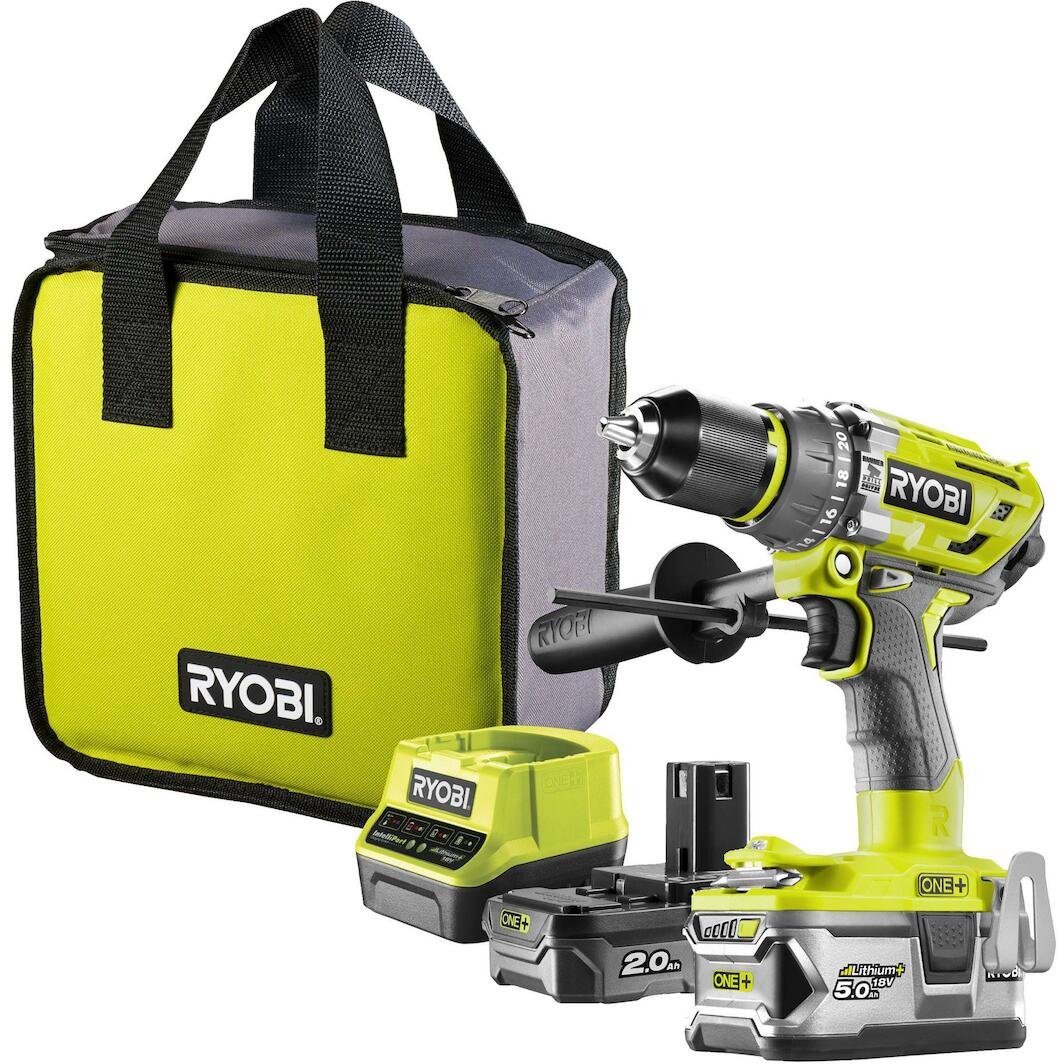 RYOBI R18PD7-252S 18V ONE+ Brushless accu-klopboorschroefmachine in ...