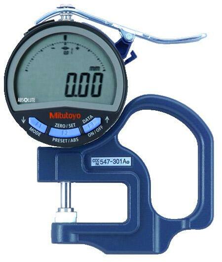 MITUTOYO 547-301A ABSOLUTE Digimatic diktemeter vlak 0-10 mm - 0,01 mm ...