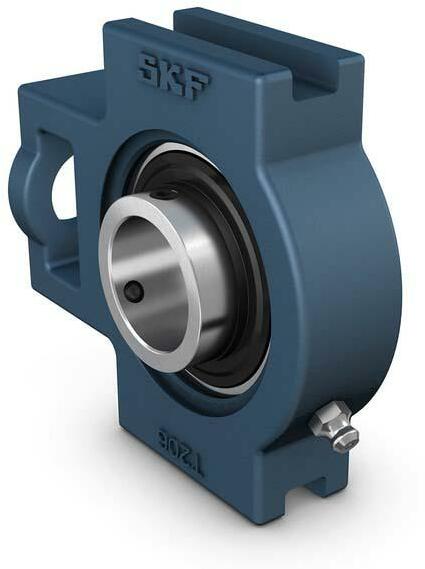 SKF UCT 212/H take-up unit with plug-in ball bearing, locking with set screw and widened inner ...
