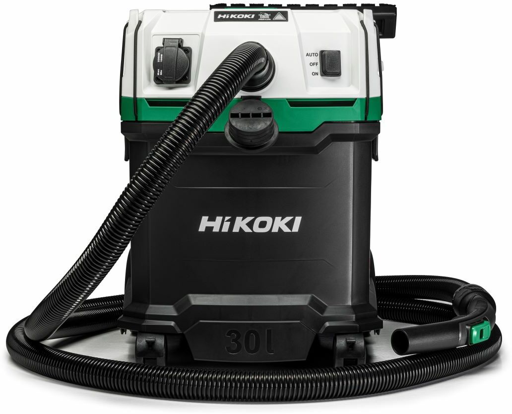 HIKOKI RP300YHWAZ nat- en droogstofzuiger met manuele filterreiniging 230V 1200 W 30 L klasse H ...