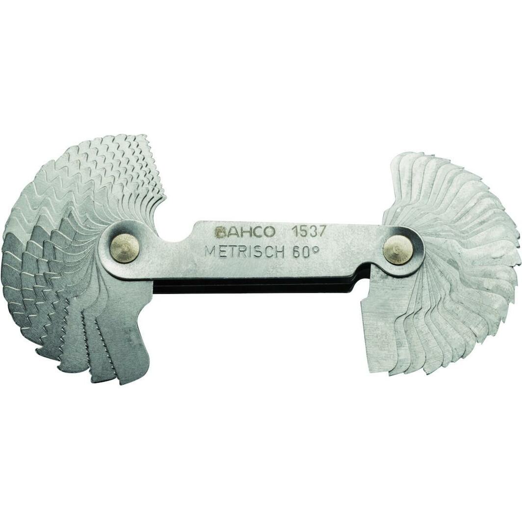 BAHCO 1537 jauge de filetage, métrique 60° et Whitworth 55°. | Klium
