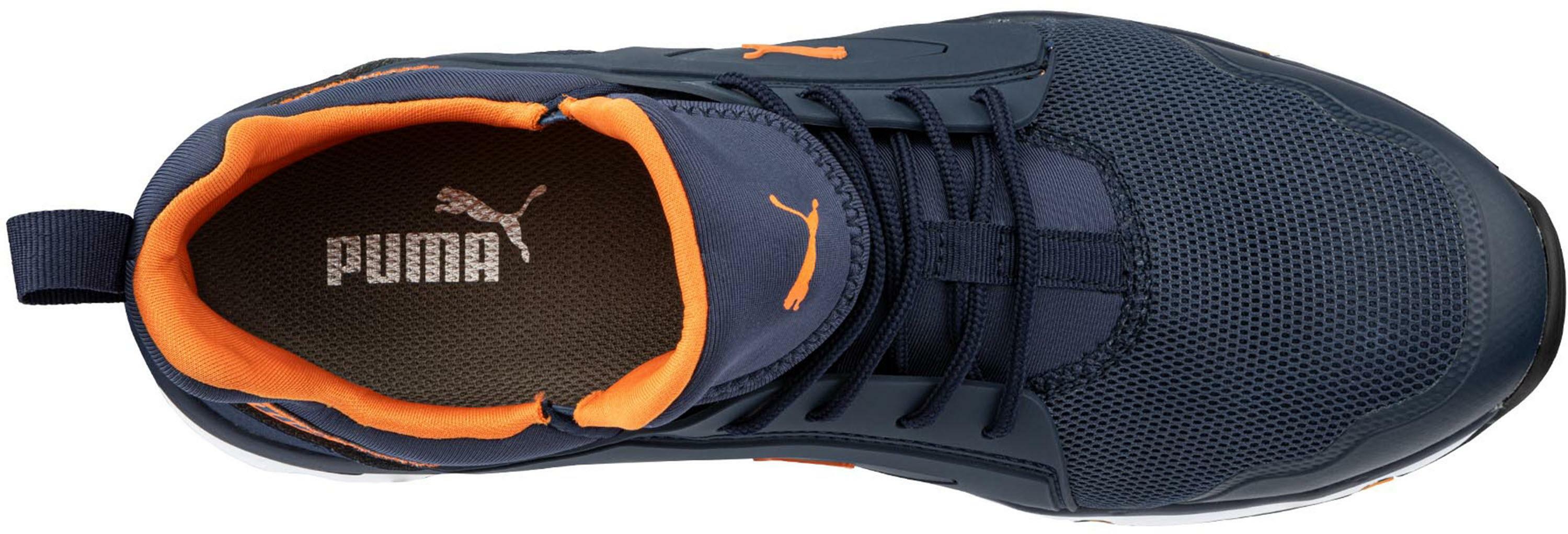 PUMA CHASE ESD S1PS safety shoe low (blue/orange) - 900 13255 3521-41 ...