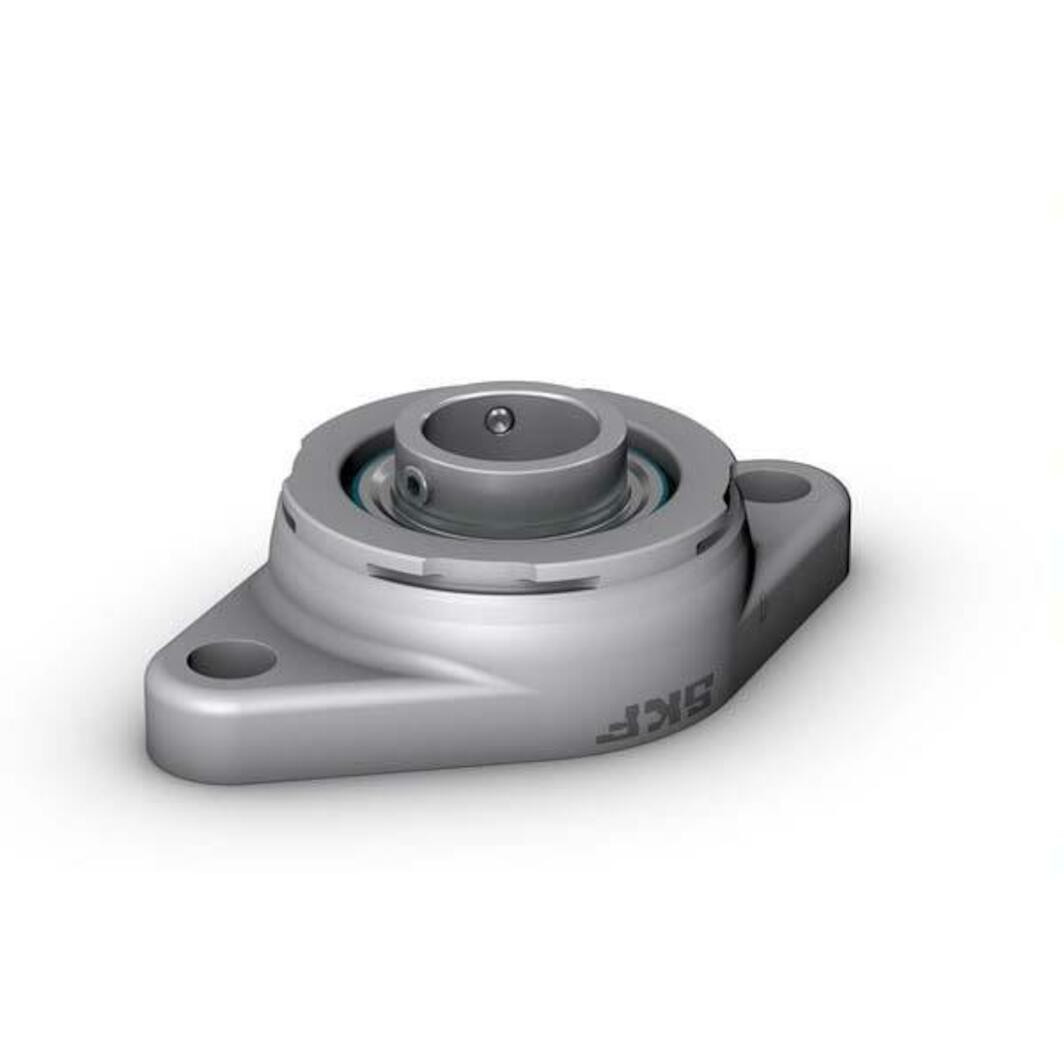 SKF F2BSS 30M-TPSS kogellagerunit met ovale flens en borging met stelschroef, roestvaststalen ...