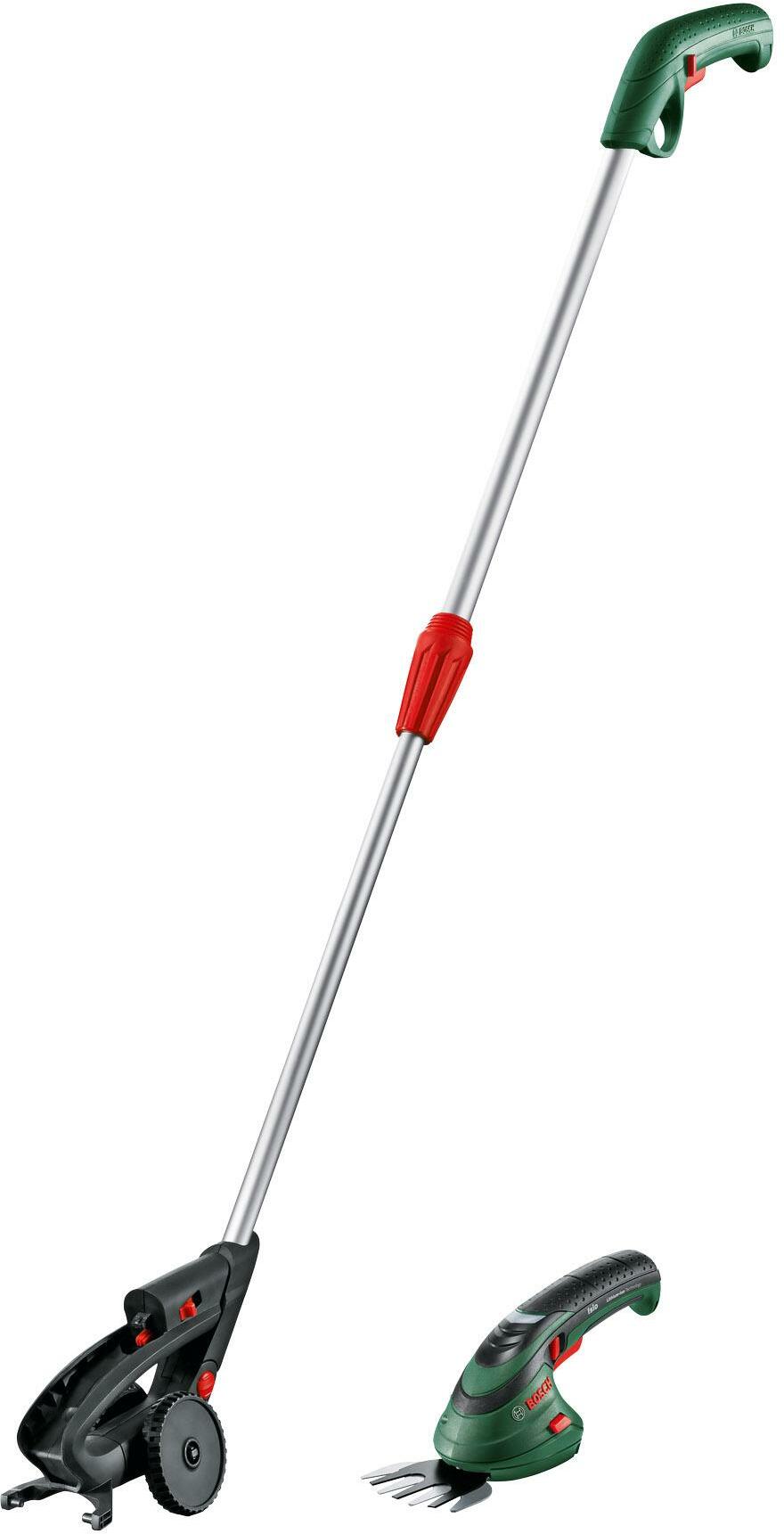 BOSCH Isio Set de cisailles à arbustes et à gazon sans fil 3,6 V avec ...