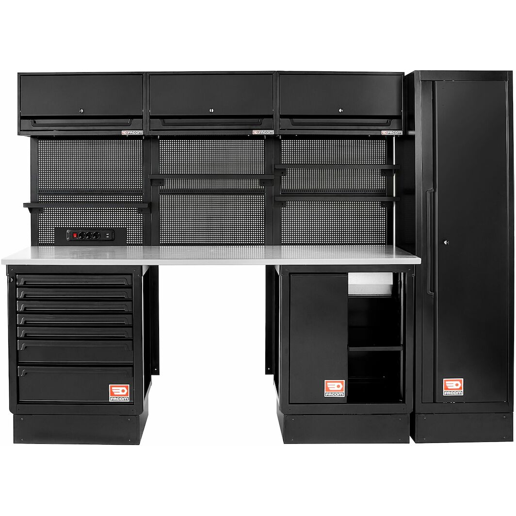 FACOM RWS2-8BS Roll Workshop System opstelling met metalen blad | Klium