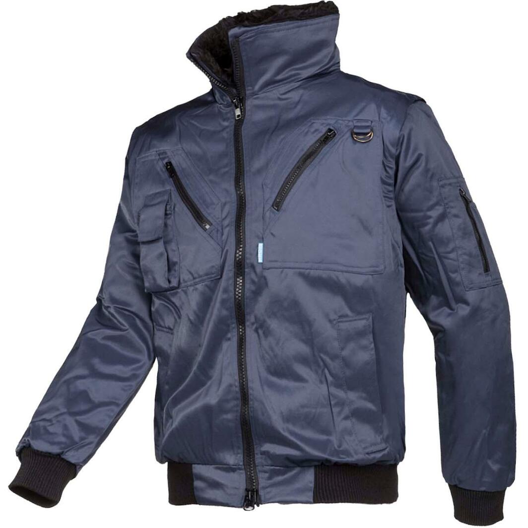 SIOEN HAWK 027A winter blouson with detachable sleeves navy blue ...