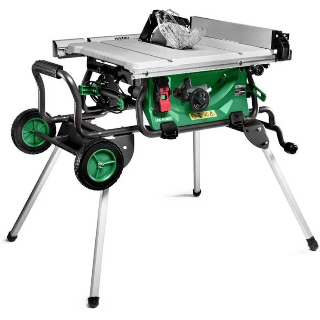 HIKOKI C10RJWAZ scie à table 254 mm 1500 W incl. support avec roues | Klium