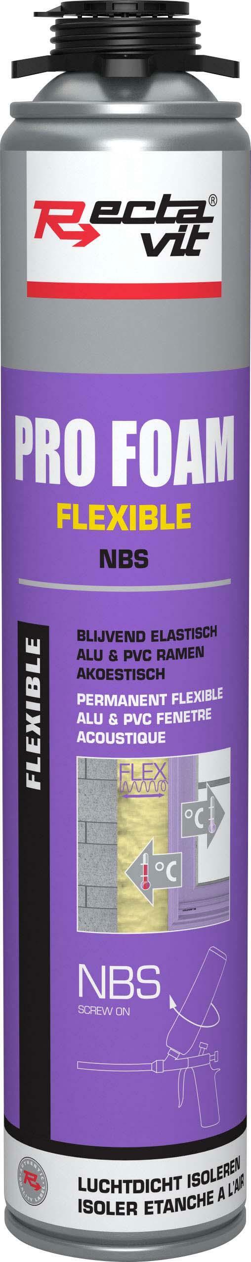 RECTAVIT Pro Foam Flexible NBS pistoolschuim beige/geel (750 ml ...