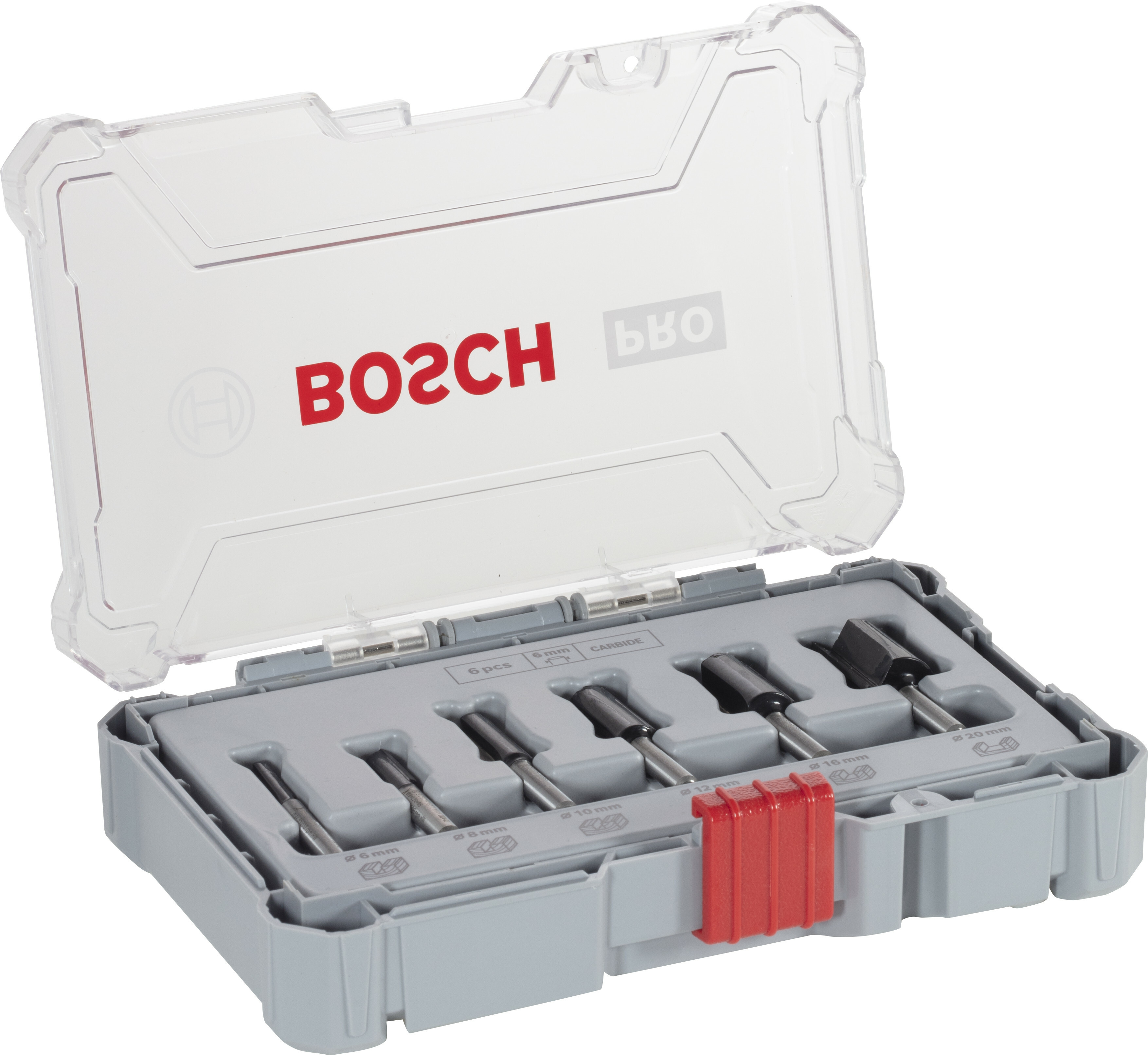 BOSCH 2607017465 vingerfrezenset met een schacht van 6 mm 6-delig | Klium
