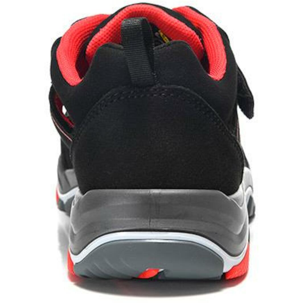ELTEN ANTHONY EASY ESD S1 safety sandal for wide feet (black-red ...