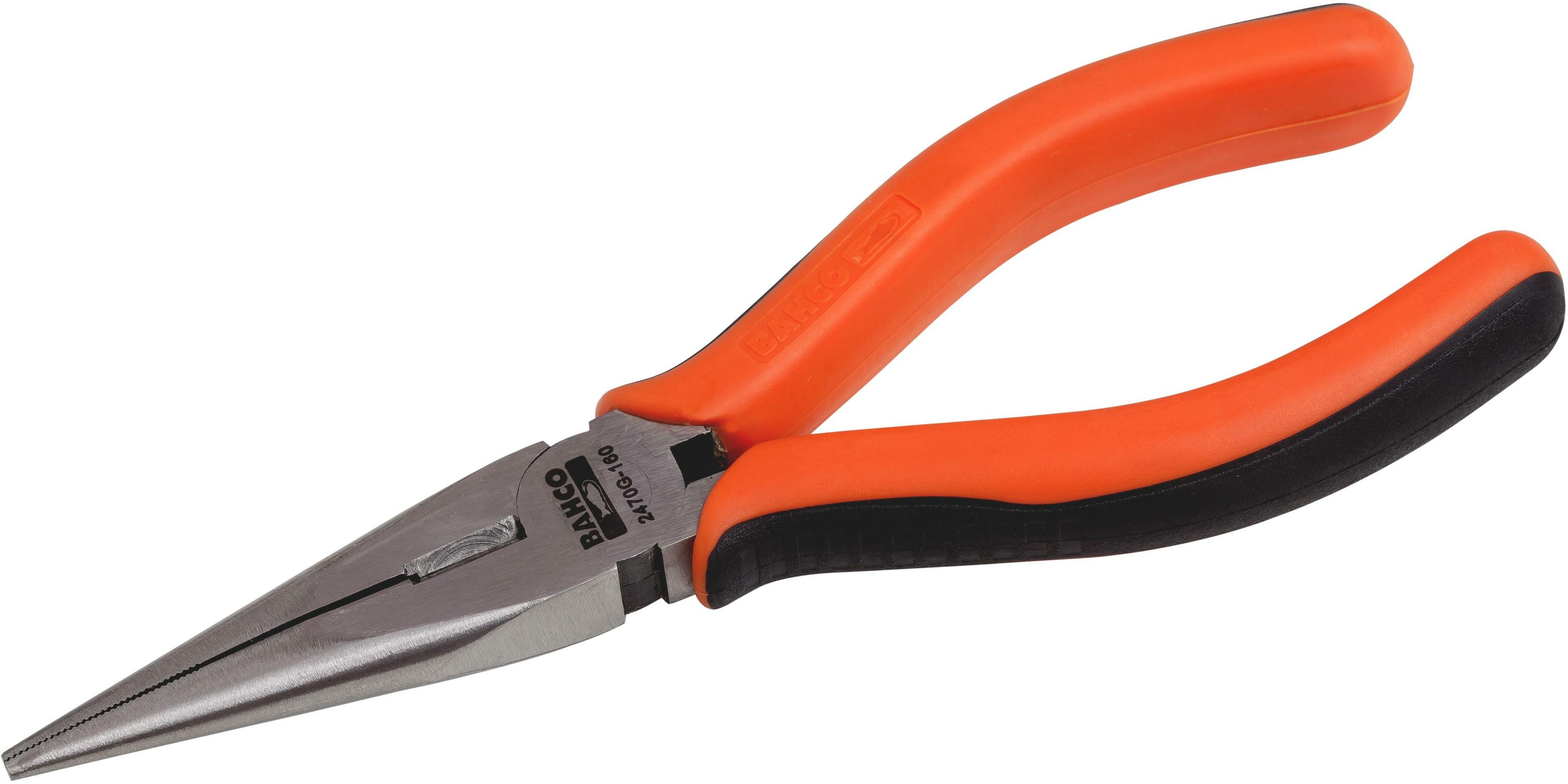 BAHCO 2470 G-160 pointed pliers long with two-component handles ...
