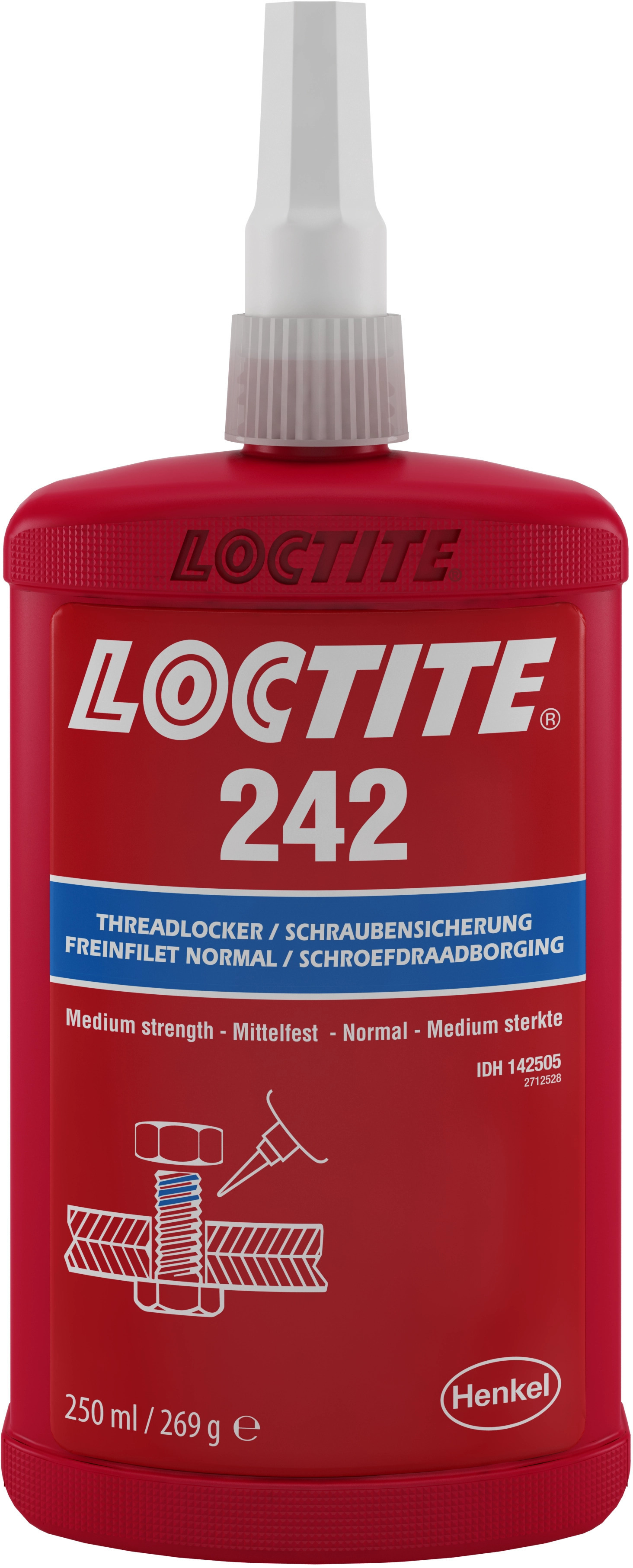 LOCTITE 242 frein-filet de force moyenne pour usage général (flacon de ...