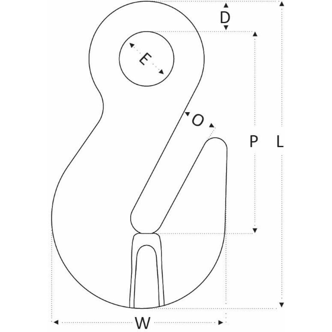 REMA REG-16 shortening eye hook (Grade 10) - 16mm - 2648016 | Klium