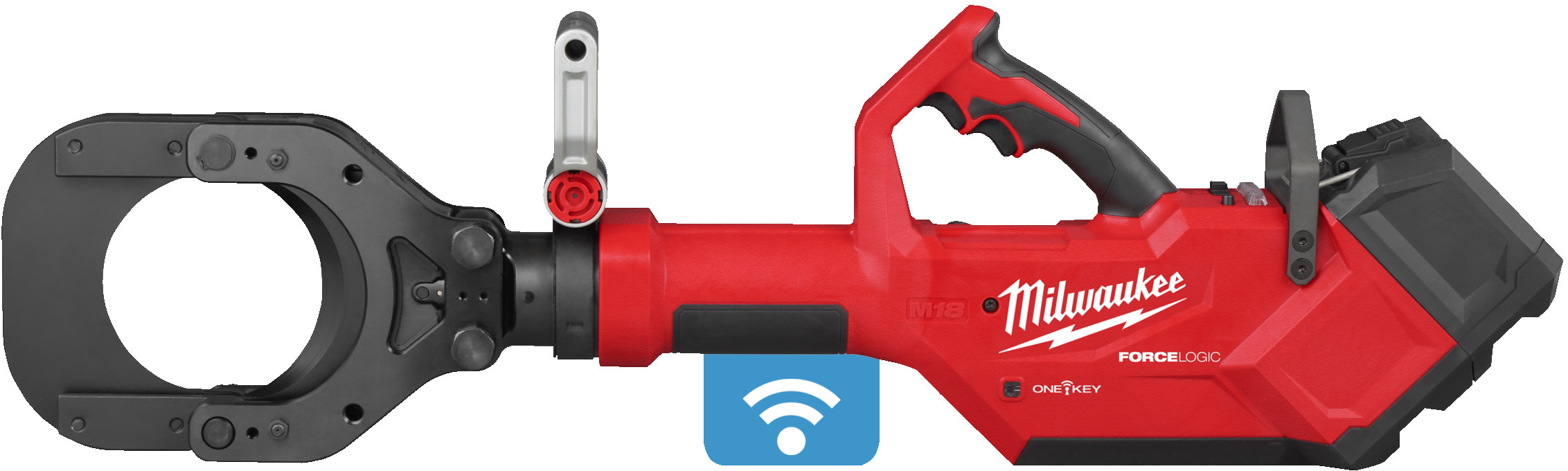 MILWAUKEE M18 HCC125-801C FORCE LOGIC coupe-câble hydraulique sans fil 125mm (1x batterie 8.0Ah ...