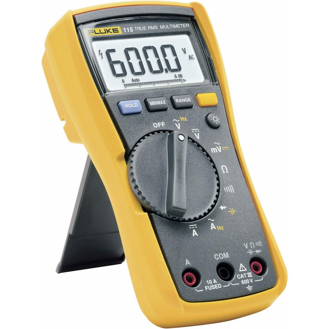 FLUKE 115 RMS compacte multimeter tot 600V AC/DC - 10A AC/DC - 2583583 ...