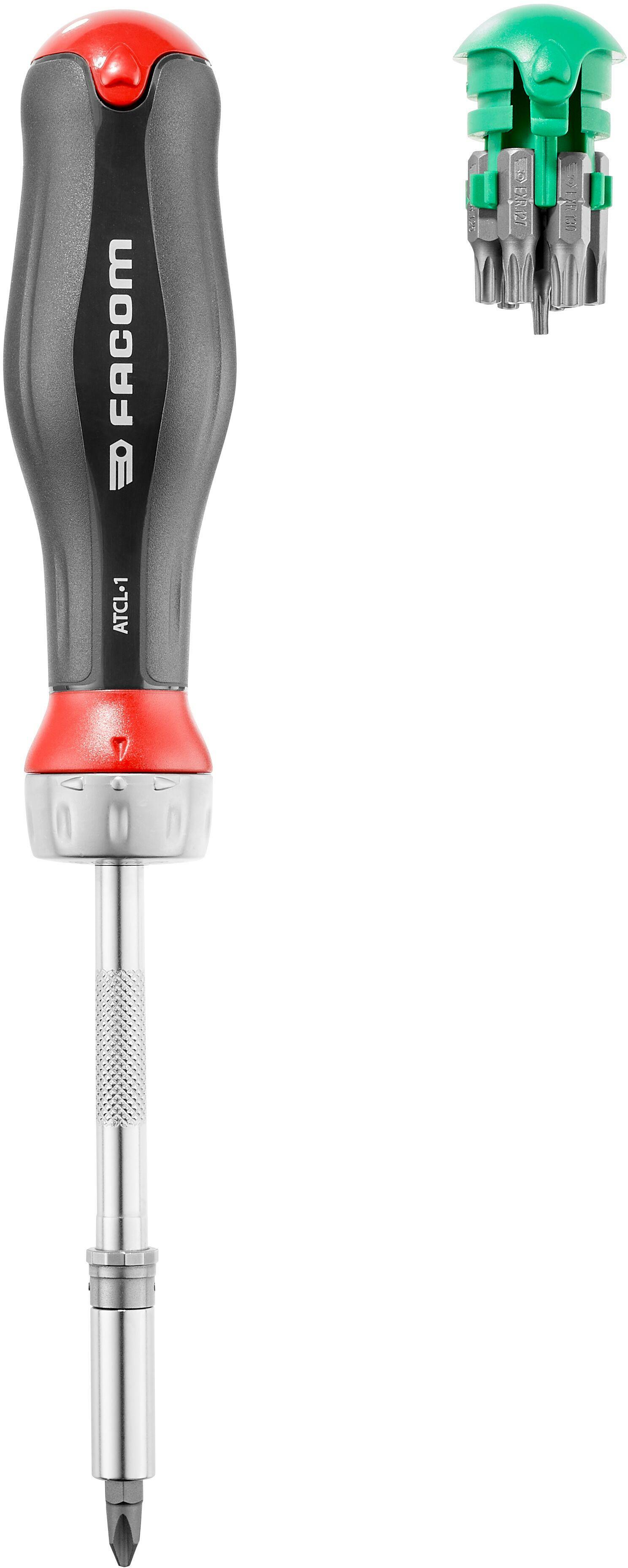 FACOM ATCL.1PB Protwist bitschroevendraaier met ratel incl. 15 bits | Klium