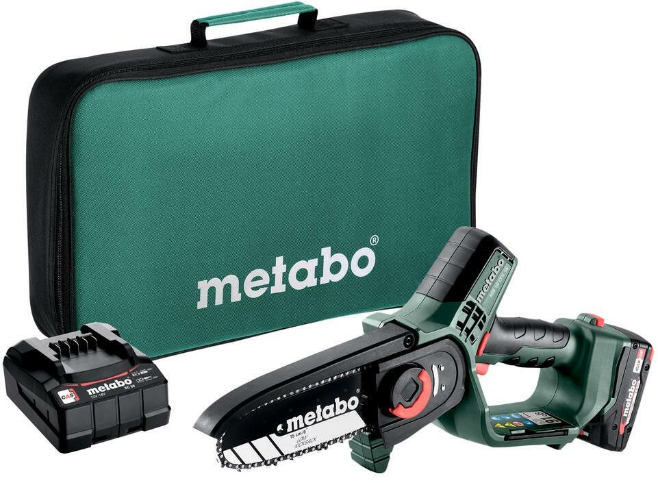 METABO MS 18 LTX 15 accu-snoeikettingzaag 15cm in gereedschapstas (1x 2 ...