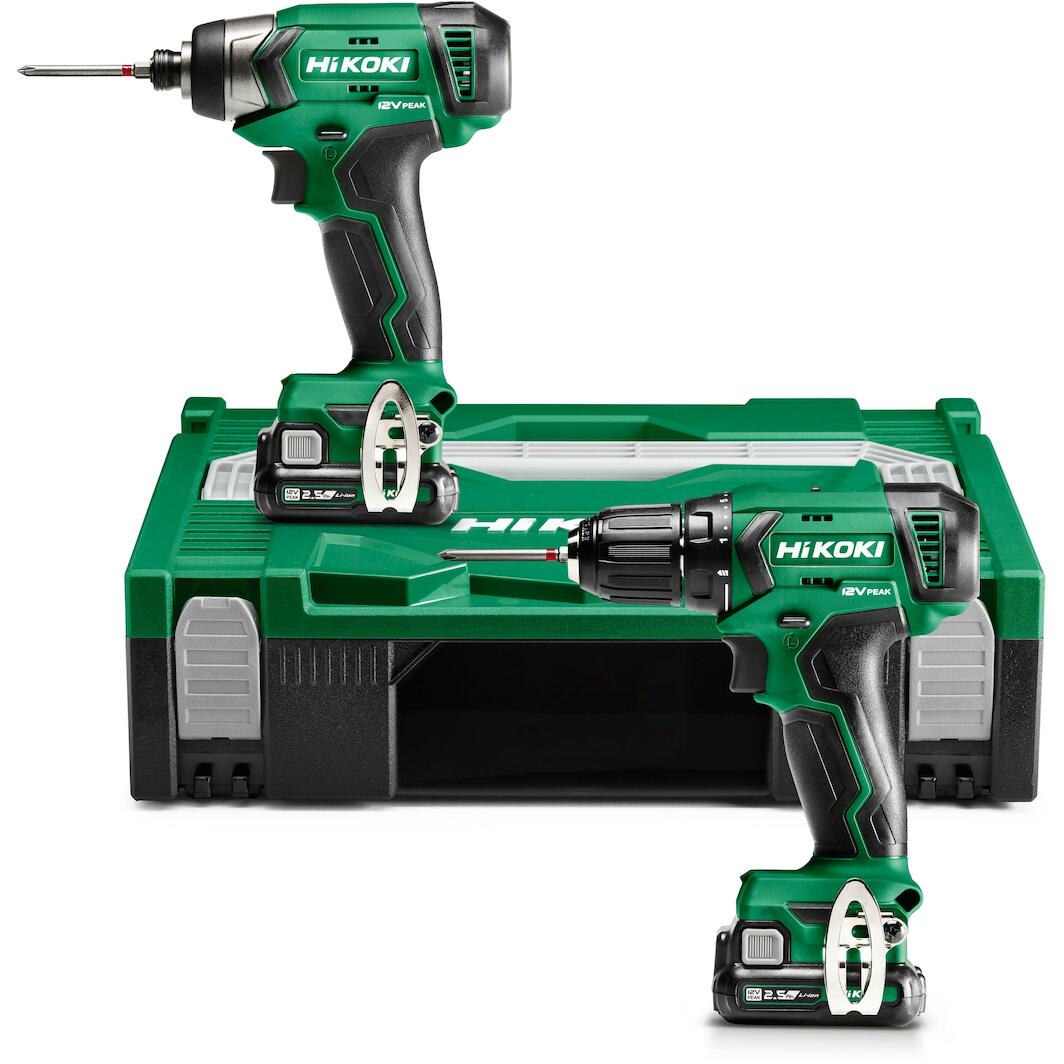 HIKOKI KC12DAWAZ 12V PEAK accu-machineset 2-delig WH12DA + DS12DA2 in ...