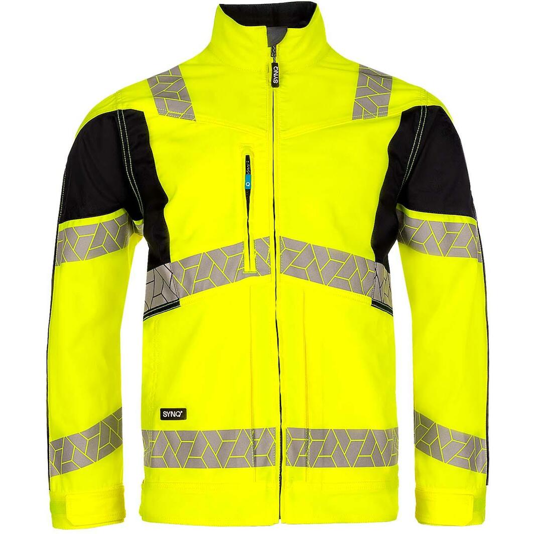 SYNQ WATCHER 603W high-vis work jacket (fluorescent yellow/black) - 603WA2OAA749S Clothing size ...