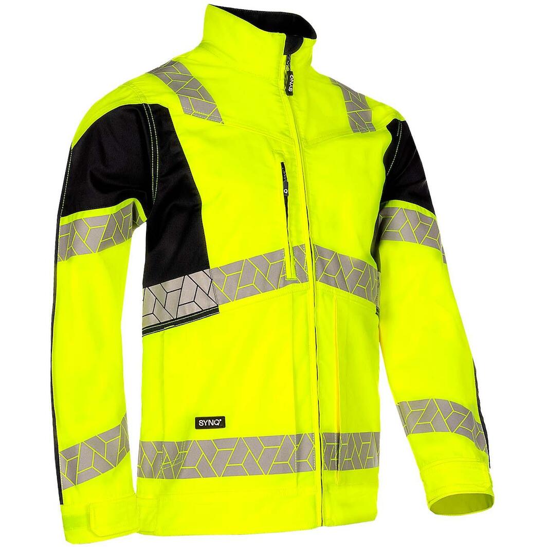 SYNQ WATCHER 603W high-vis work jacket (fluorescent yellow/black) - 603WA2OAA749S Clothing size ...