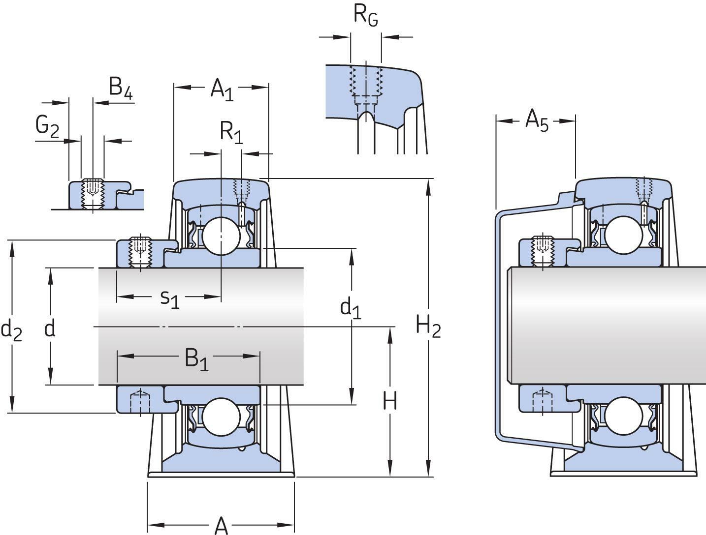 SKF SY 60 WF unité de roulement à billes 60 mm | Klium