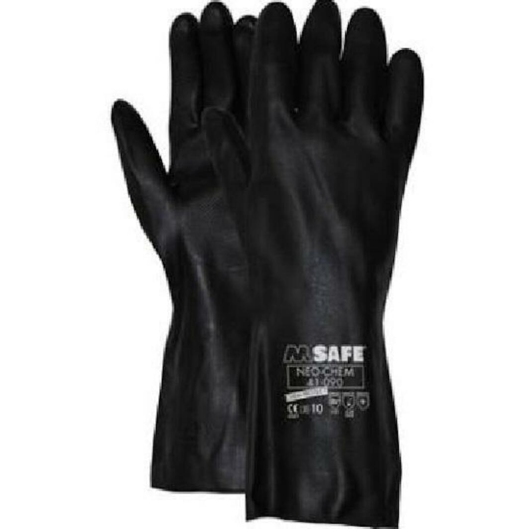 OXXA Neo-Chem 41-090 glove, neoprene-coated, blue - 14109008 Glove size ...