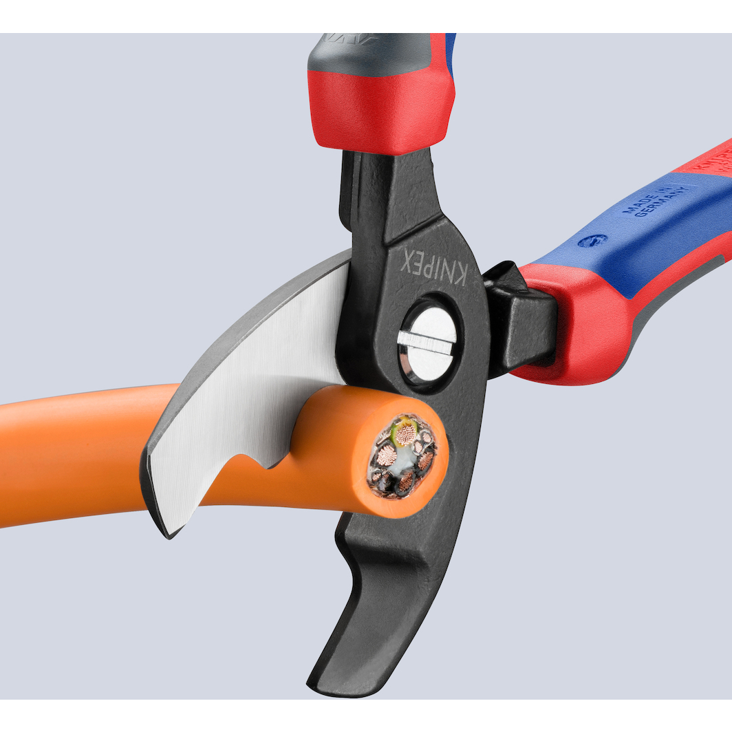 KNIPEX 95 12 200 double-edged cable cutter with comfort handles browned ...
