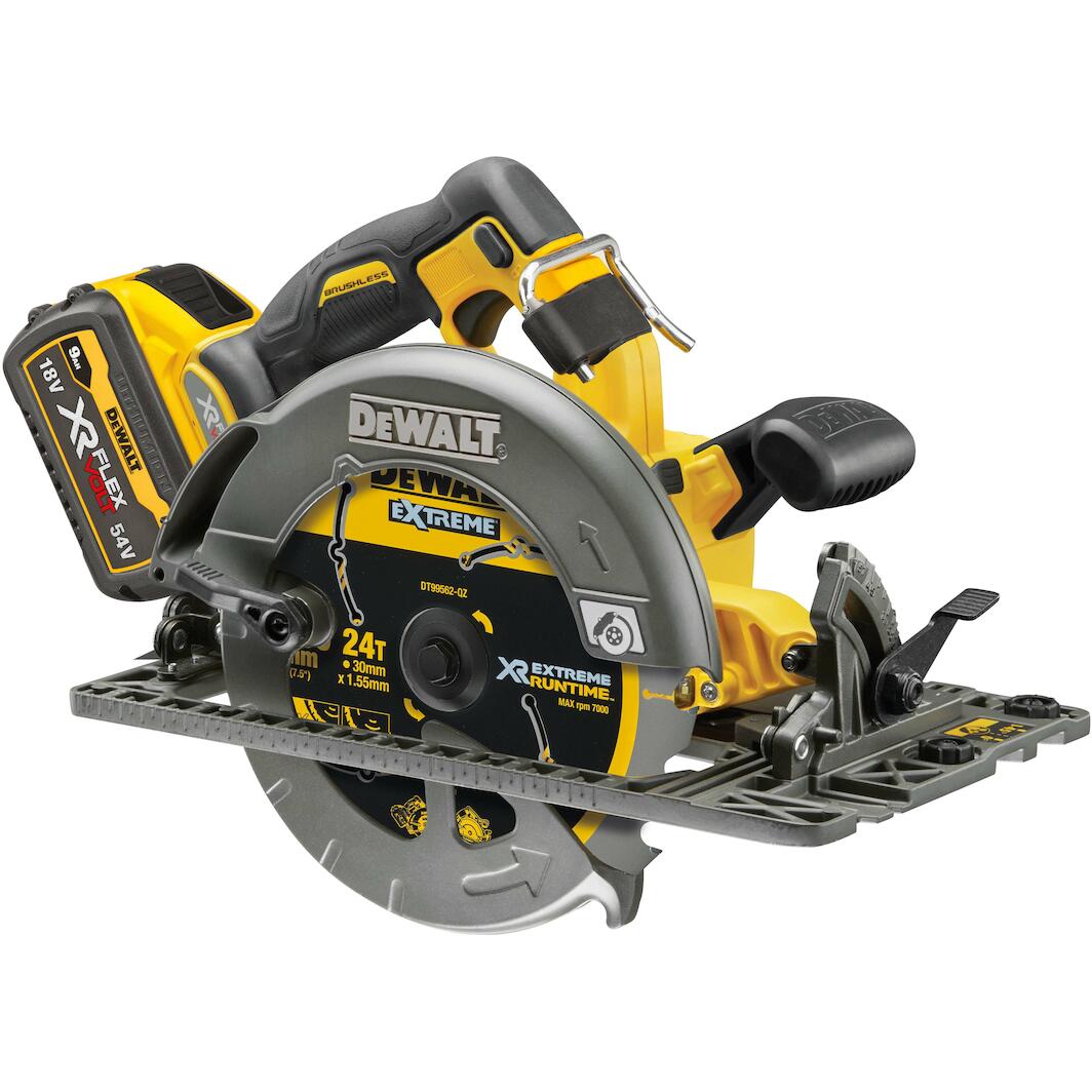 DEWALT DCS579X2-QW Scie circulaire sans fil 54V XR FLEXVOLT 61mm 190mm ...
