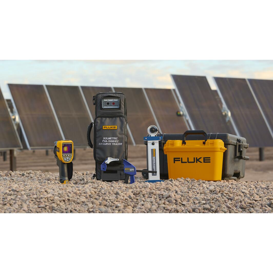 FLUKE SOL-TI-9HZ-KIT Solmetric HR IV Curve Tracer PVA-1500HE2 + TiS75 ...