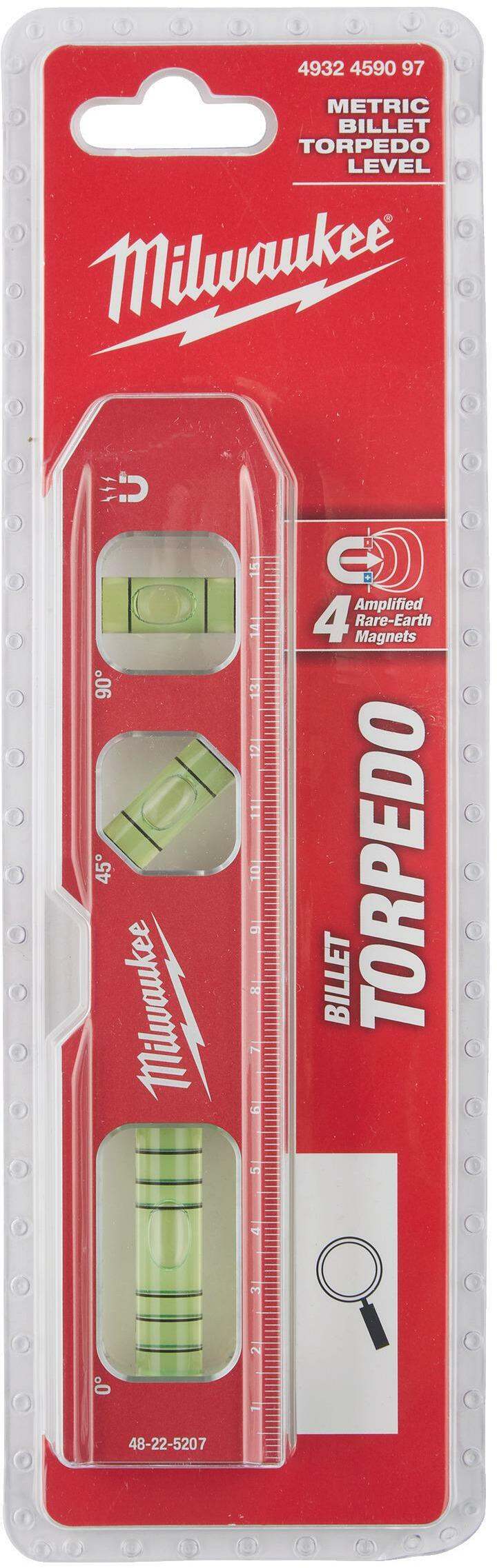 MILWAUKEE BLOCK Torpedo waterpas 17 cm magnetisch - 4932459097 | Klium