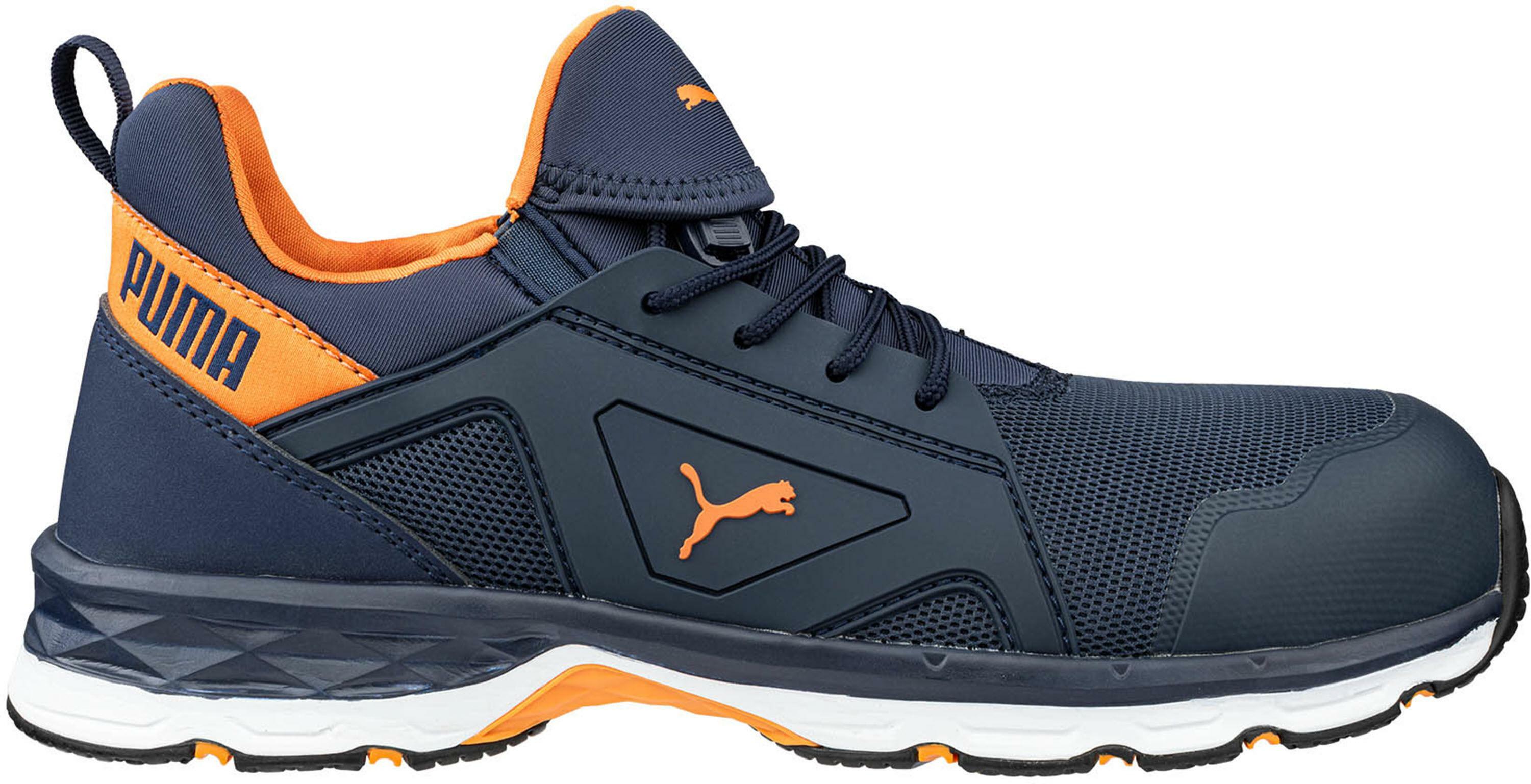 PUMA CHASE ESD S1PS safety shoe low (blue/orange) - 900 13255 3521-40 ...