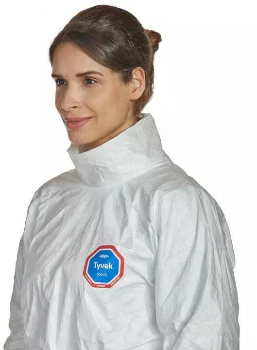 TYVEK 500 ES TY703S tablier de travail avec col blanc - D15570442 Taille de vêtements M | Klium