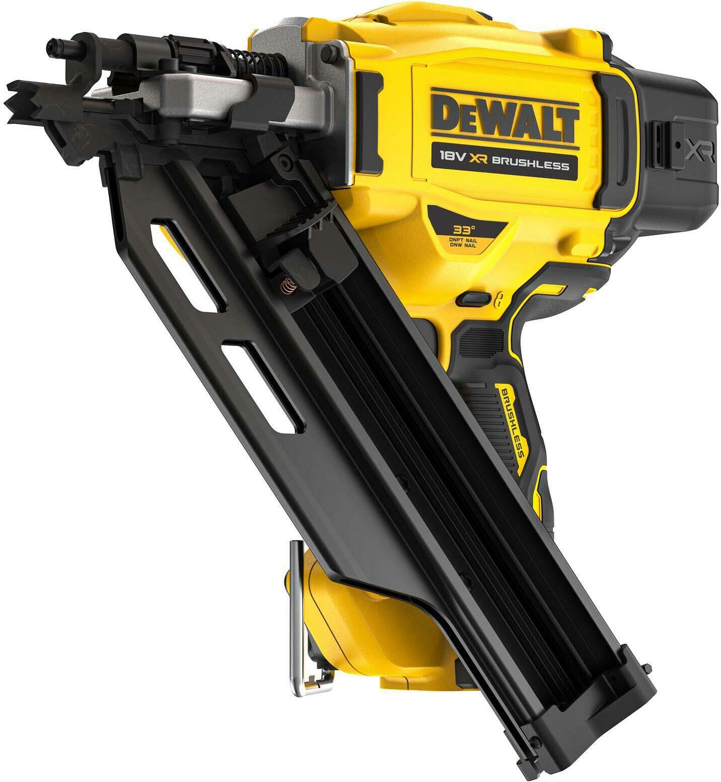 DEWALT DCN930N-XJ 18V XR cordless construction stapler 9Ga in cardboard ...