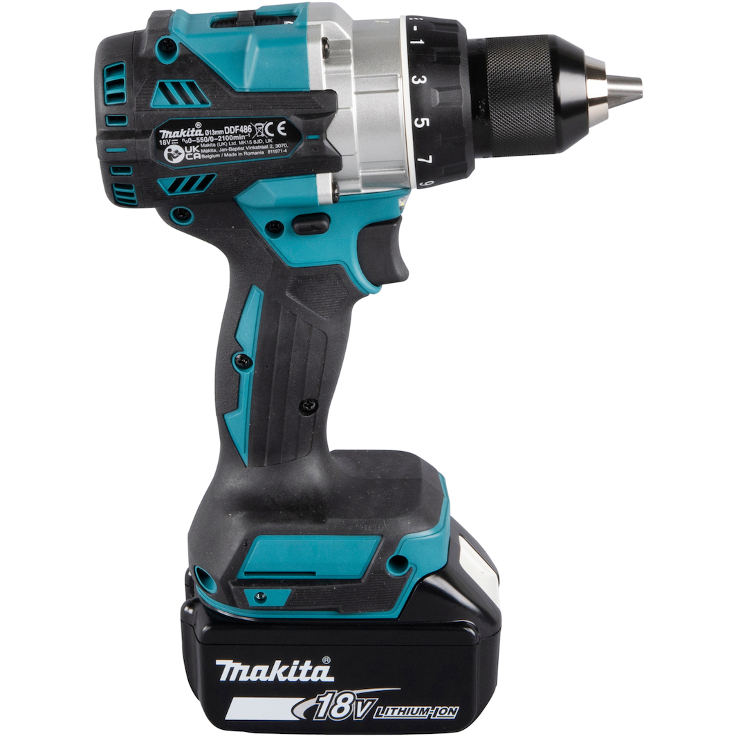 MAKITA DDF486RTJ 18V LXT accu-schroefboormachine 13mm in MAKPAC (2x 5 ...