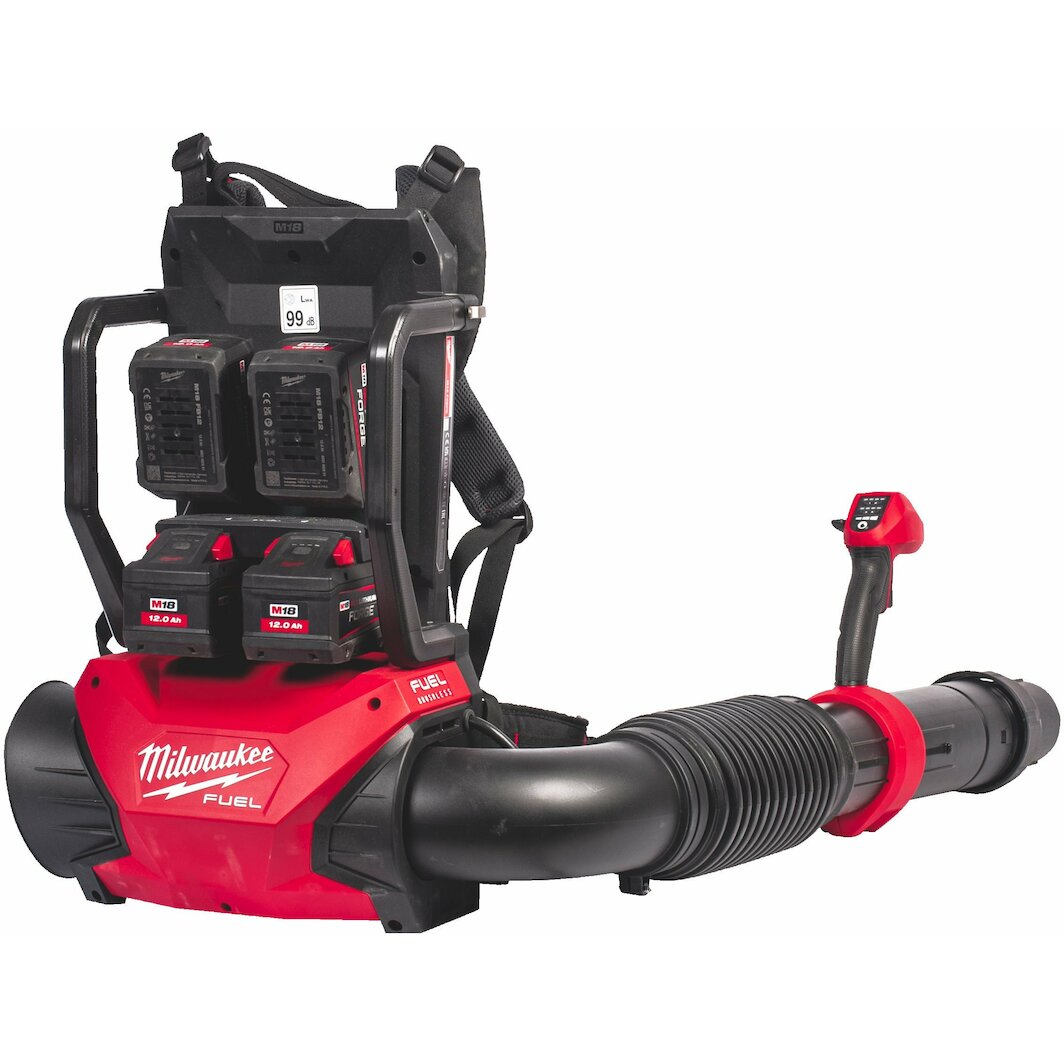 MILWAUKEE M18 F2BPB-124 FUEL 2x18V backpack battery-powered leaf blower ...