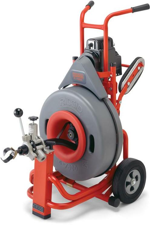 RIDGID K-7500 machine à tambour 230V + ressort 3/4" (20mm) x 100" (30 ...