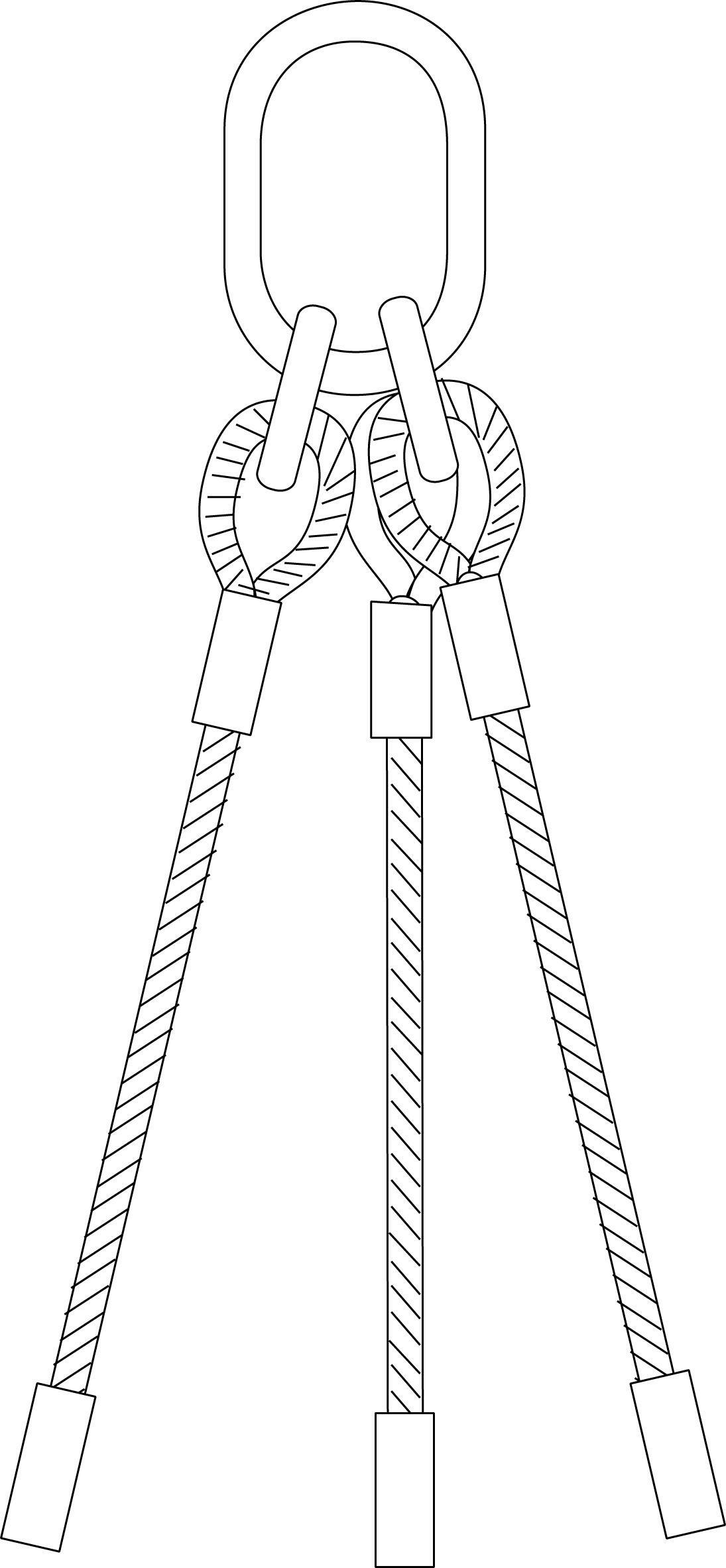REMA SK3-EHS-10MM-1M staalkabel 3-sprong - 3110311 | Klium