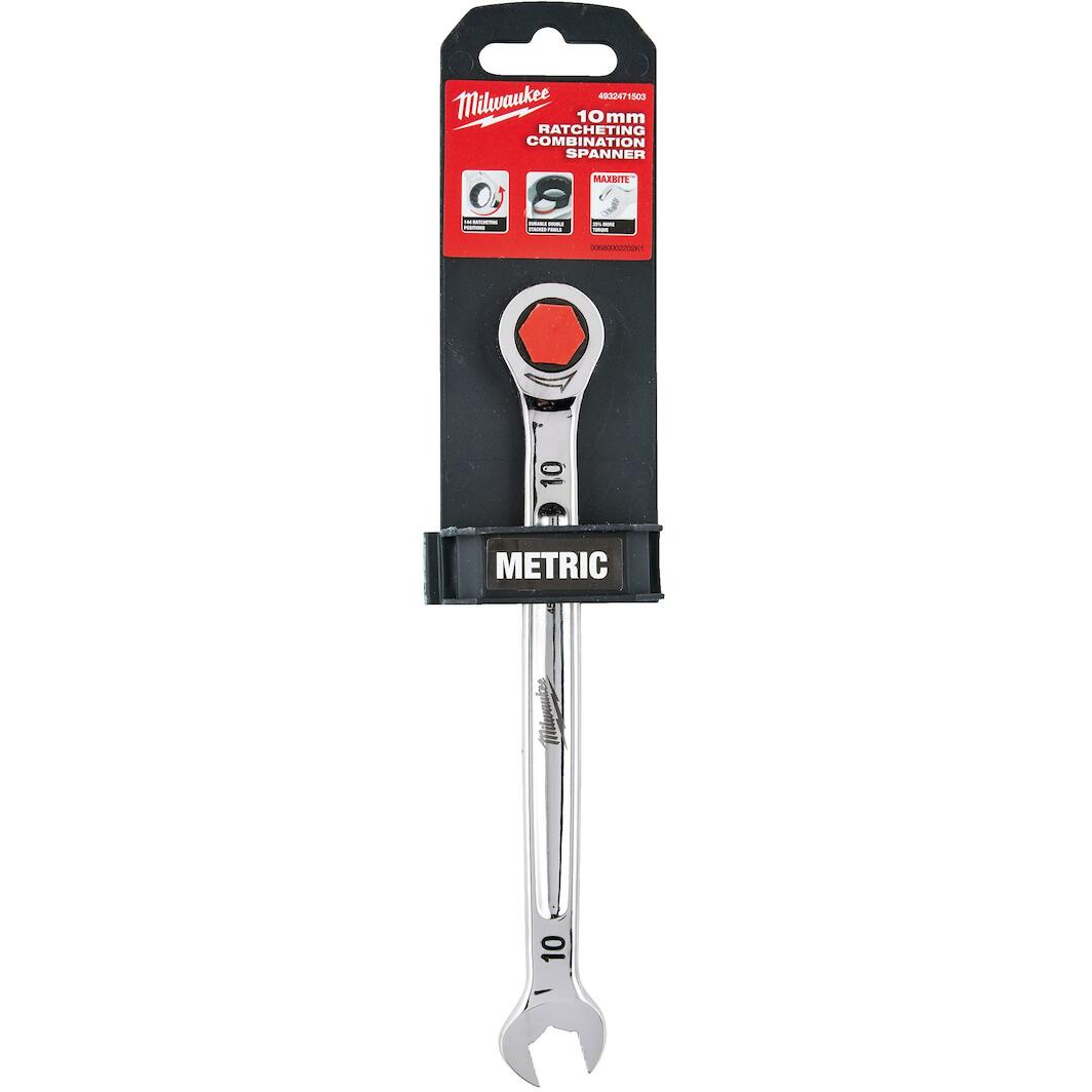MILWAUKEE 4932471503 Clé à cliquet Max Bite métrique 10 mm | Klium