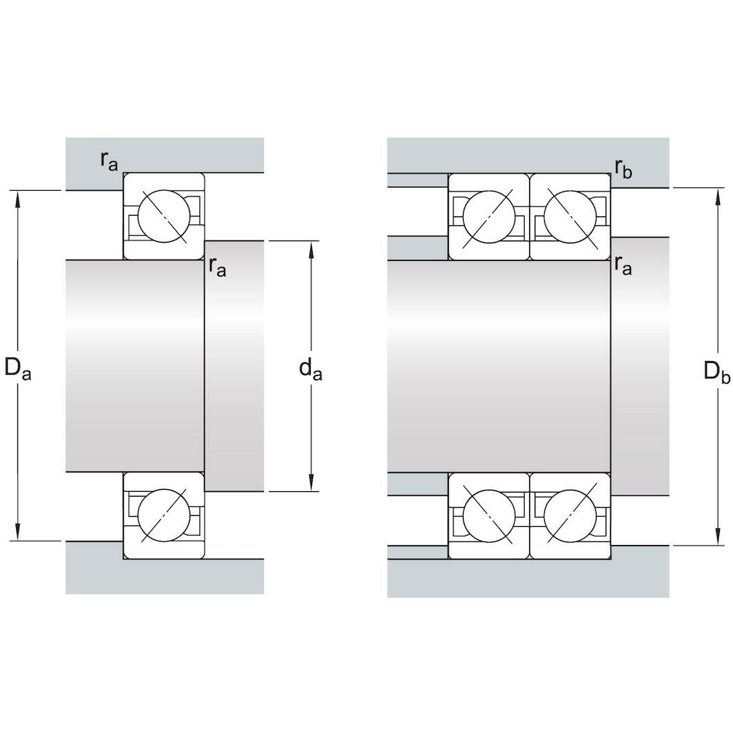 SKF 7319 BEP single-row angular contact ball bearing 95 x 200 x 45 mm ...